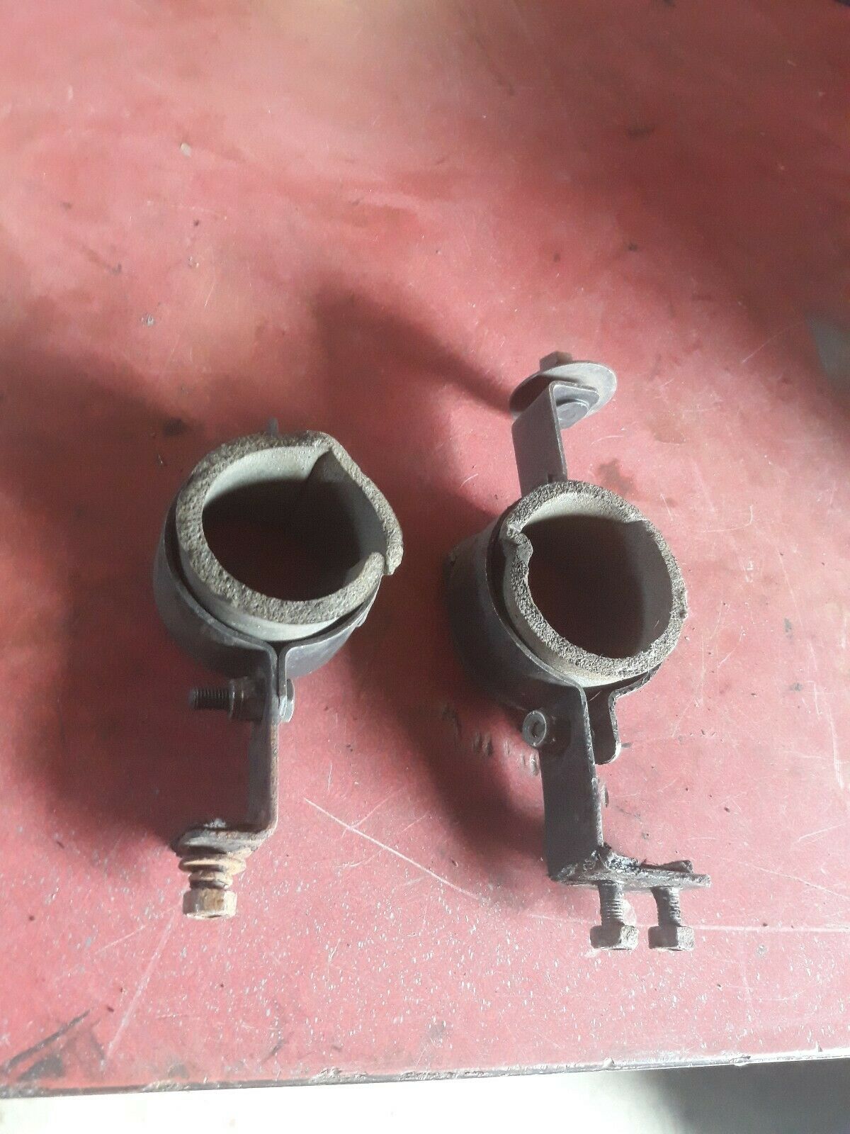 PAIR OF SU DOUBLE ENDED FUEL PUMP MOUNTING BRACKETS ROVER P4 P5 AUF503 ...