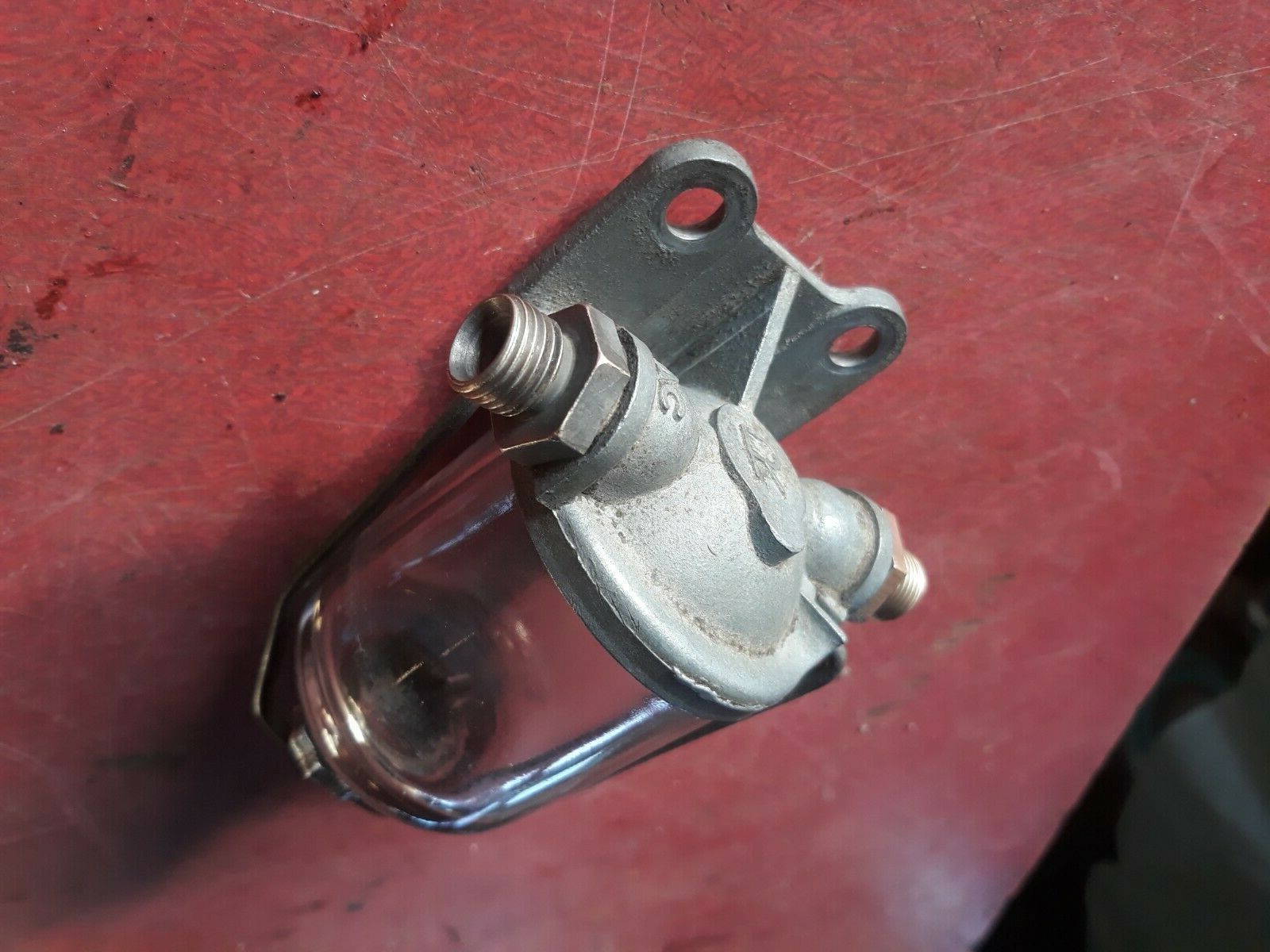 ROVER P4 P5 AC Delco Type Fuel & Water Trap Glass Bowl & gauze brass ...